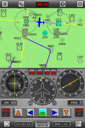 Radio Navigation Simulator by Digital Aviation, for iPad, iPhone, iPod