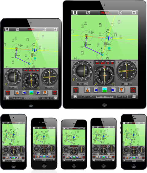 Radio Navigation Simulator by Digital Aviation, for iPad, iPhone, iPod
